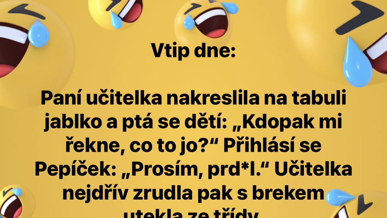 VTIP: Paní učitelka nakreslila na tabuli jablko a ptá se dětí.... - Ifunny